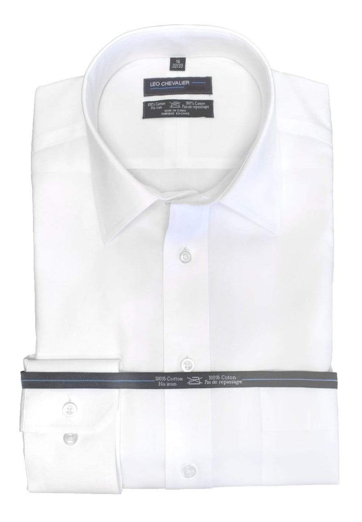 Elevate Your Style Premium Men's Cotton Dress Shirts by Leo Chevalier