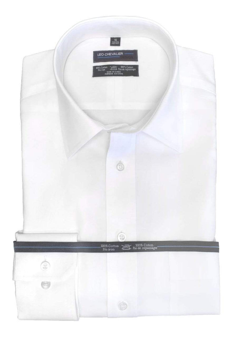 Elevate Your Style Premium Men's Cotton Dress Shirts by Leo Chevalier